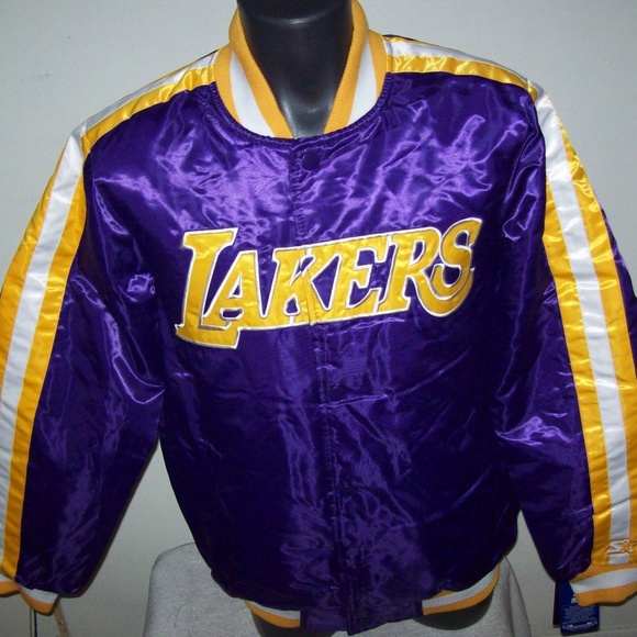 STARTER Fall 2019 | Jackets & Coats | Los Angeles Lakers Starter Snap ...